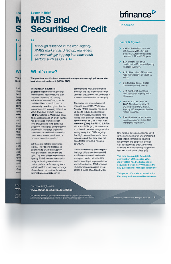 MBS and Securitised Credit