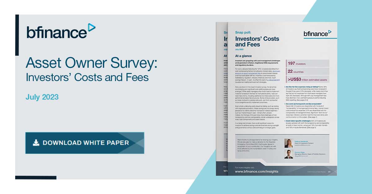 Asset Owner Survey: Investors’ Costs and Fees